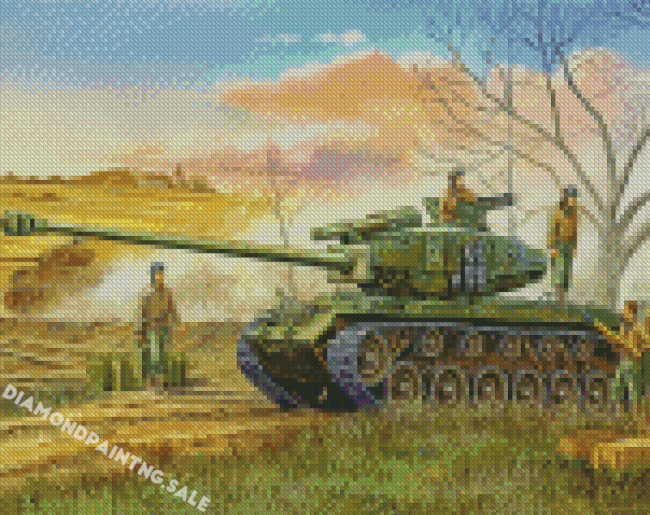 Aesthetic Ww2 Tank Art - 5D Diamond Painting - DiamodPainting.Sale