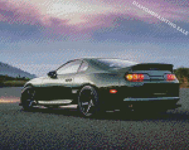 Toyota Supra Mk4 - 5D Diamond Painting - DiamodPainting.Sale